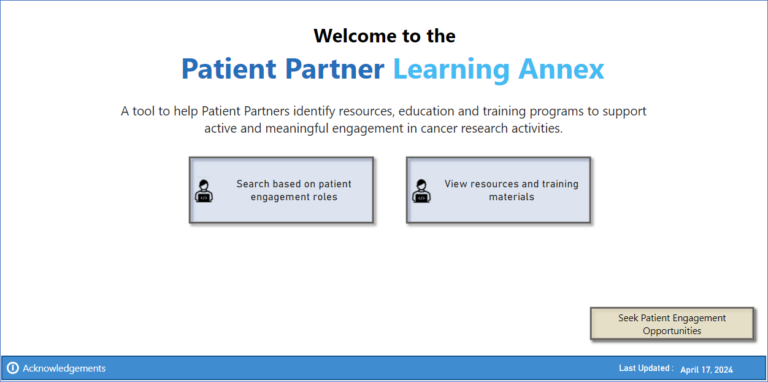 Patient Partner Learning Annex Informational Session - 3CTN